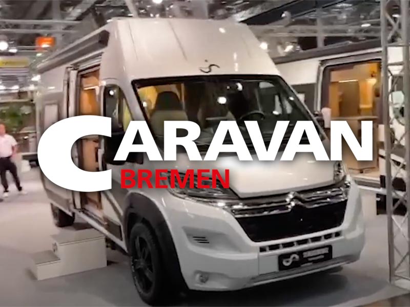 SJ Reisemobile - MegaMobil Camping Vans auf der Caravan Bremen 2022